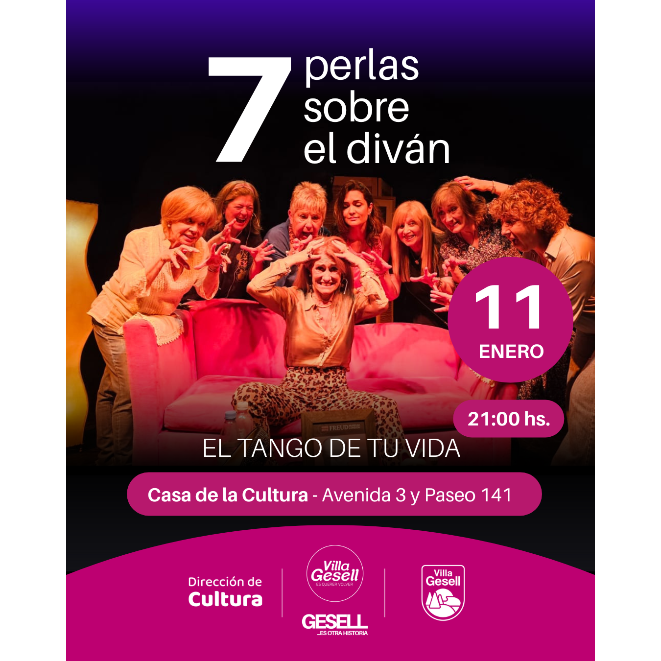 EL TANGO Y LA PSICOLOGÍA SE CITAN EN VILLA GESELL: LLEGA "7 PERLAS ...